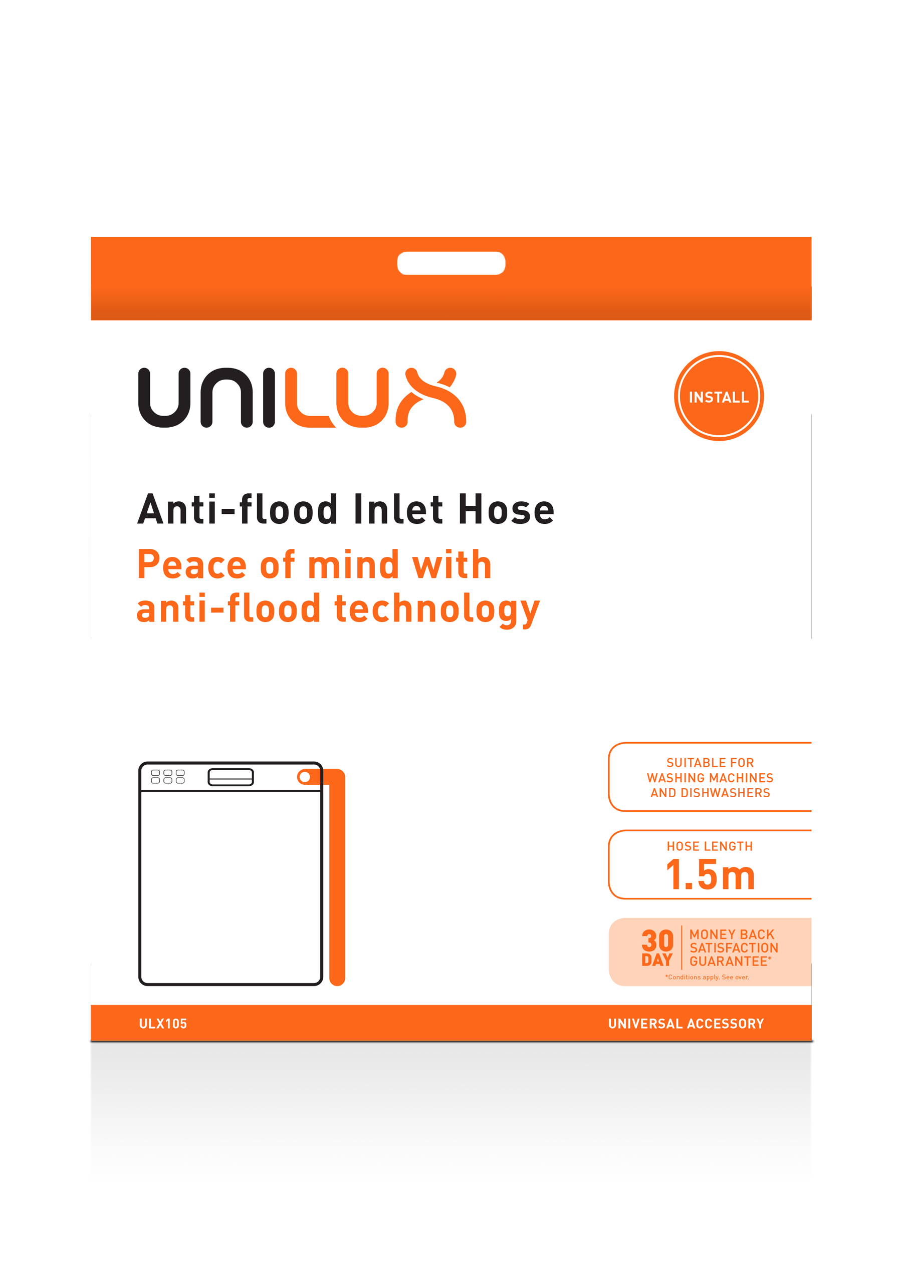 Buy Universal Dual Layer Anti-Flood Inlet Hose - 1.5m